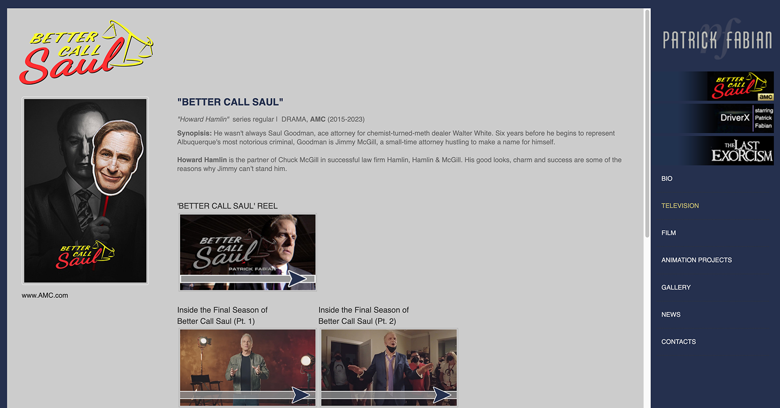 Official Site of Patrick Fabian - "Better Call Saul"